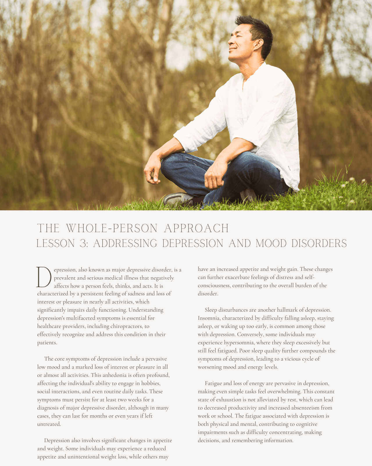 The Whole-Person Approach: Chiropractic Care's Role in Mental Health S ...